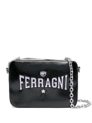 Chiara Ferragni Eyelike logo-embroidered Crossbody Bag - Farfetch