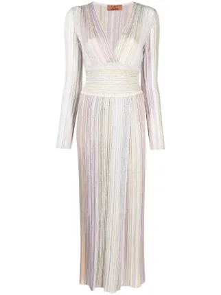 Missoni sequin-embellished Pleated Maxi Dress | Pink | FARFETCH JO