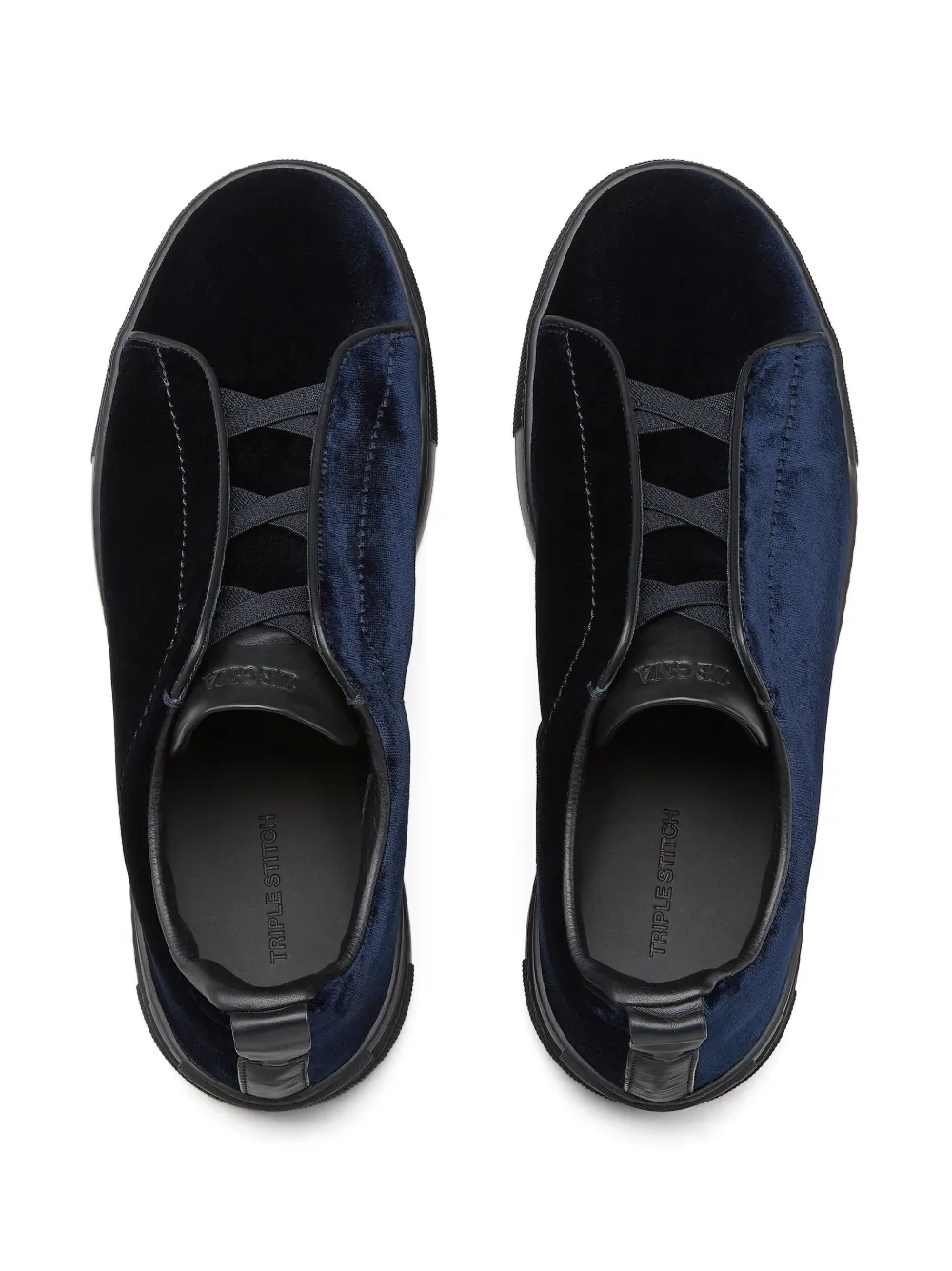 Zegna Triple Stitch Sneakers | Blue | FARFETCH