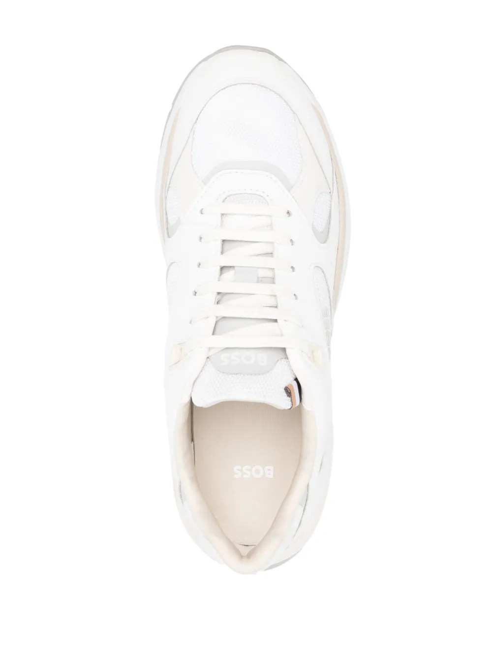 BOSS logo-print Panelled Sneakers - Farfetch