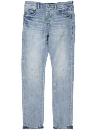 Purple Brand P005 Tuffetage Monogram Slim Jeans - Farfetch