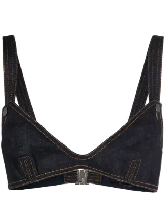 TOM FORD Denim Bra Top | Blue | FARFETCH