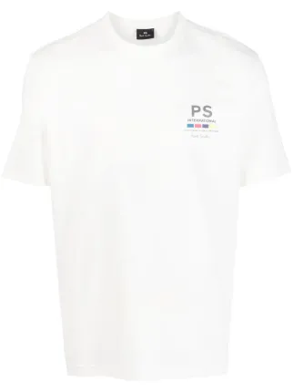 PS Paul Smith graphic-print T-shirt | White | FARFETCH HK