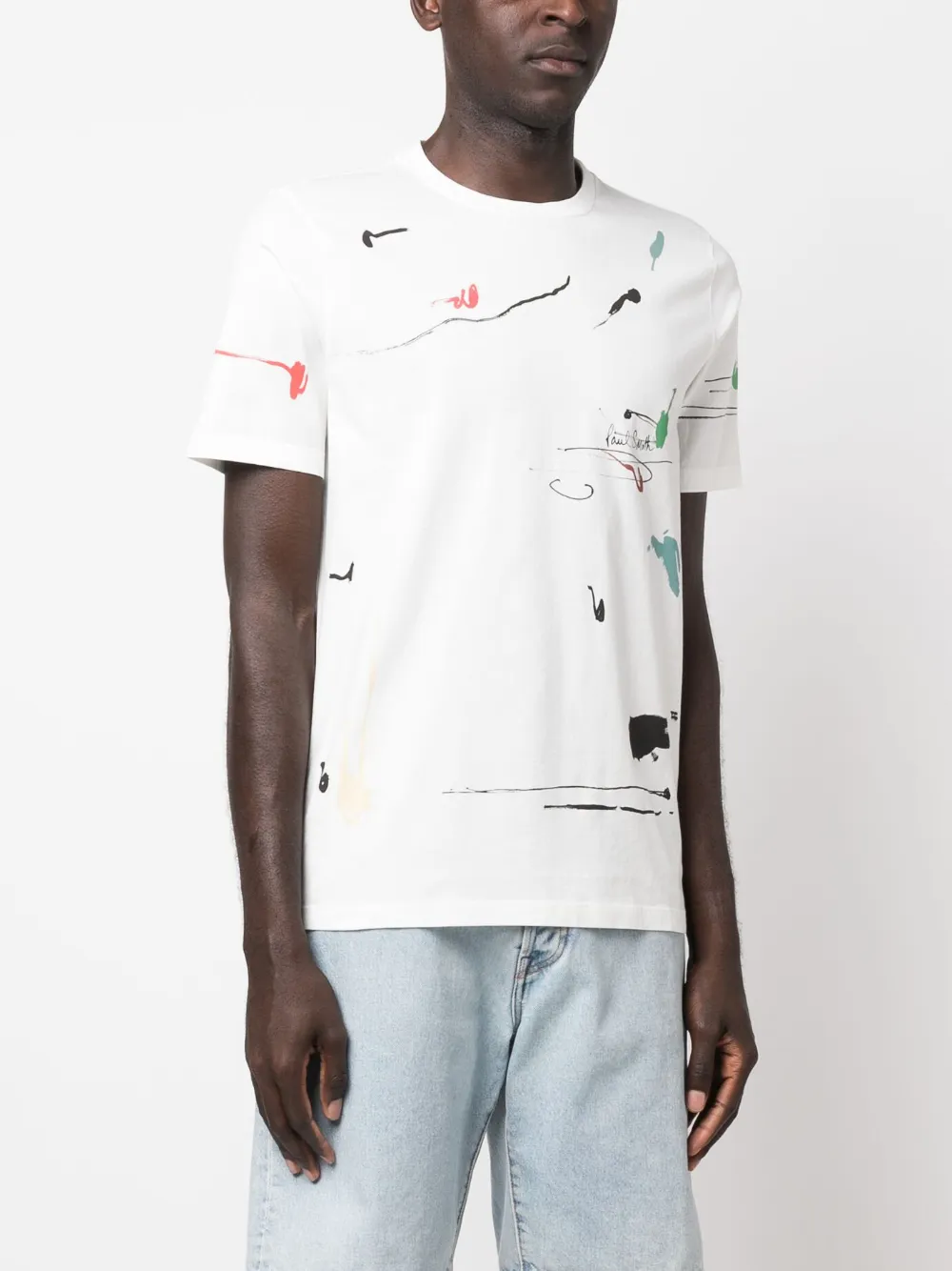 Paul Smith graphic-print T-shirt | White | FARFETCH UK