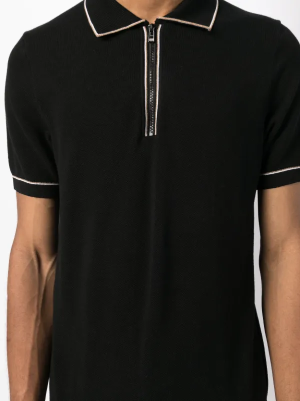 BOSS Regular-fit Polo Sweater With Zip Placket