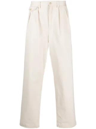 Polo Ralph Lauren straight-leg Cotton Trousers | Neutrals | FARFETCH AO