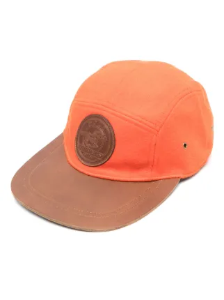 Polo Ralph Lauren logo-patch Felted Cap | Orange | FARFETCH AO