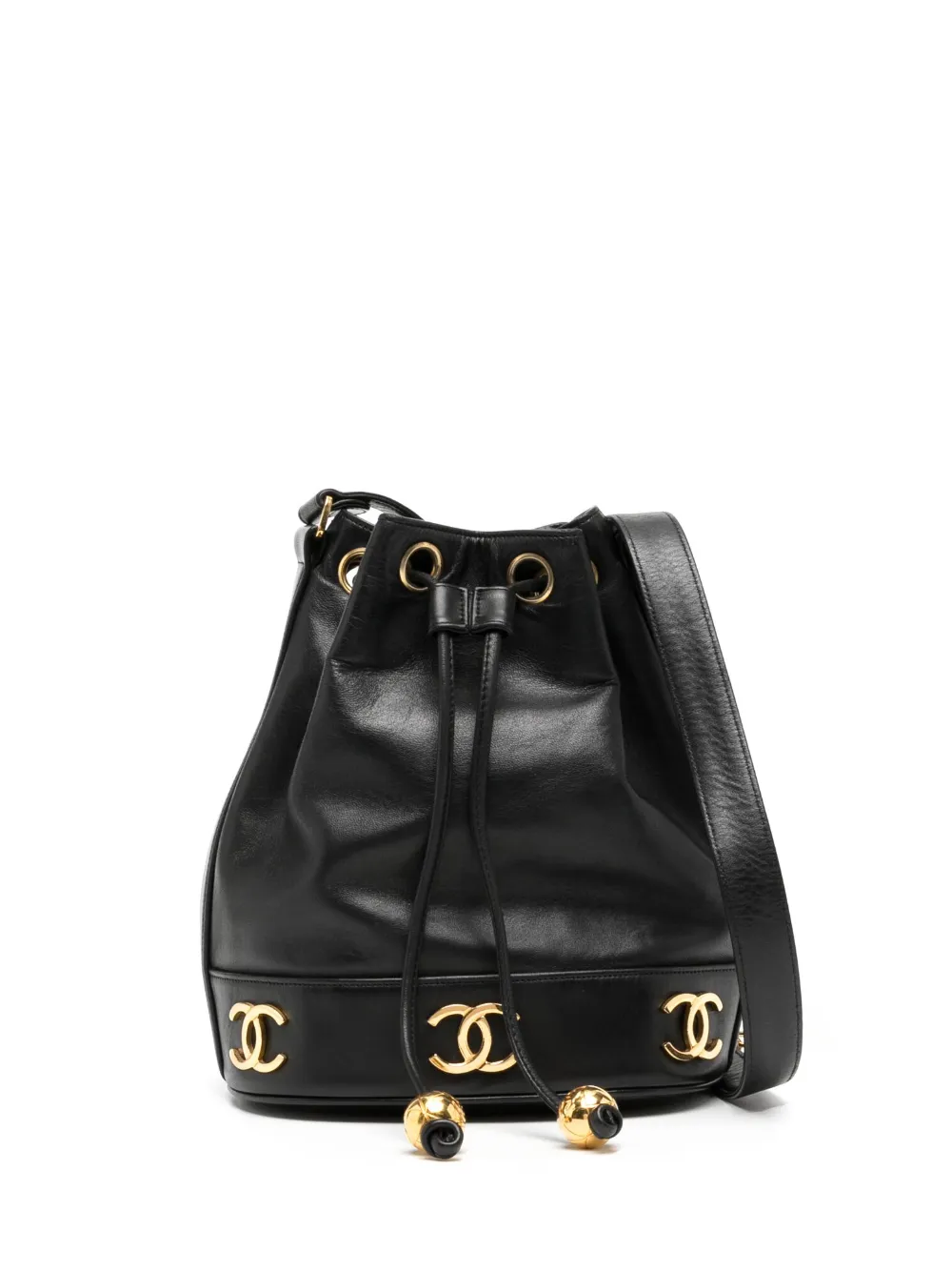 CHANEL Pre-Owned 1995 interlocking CC bucket bag | Smart Closet
