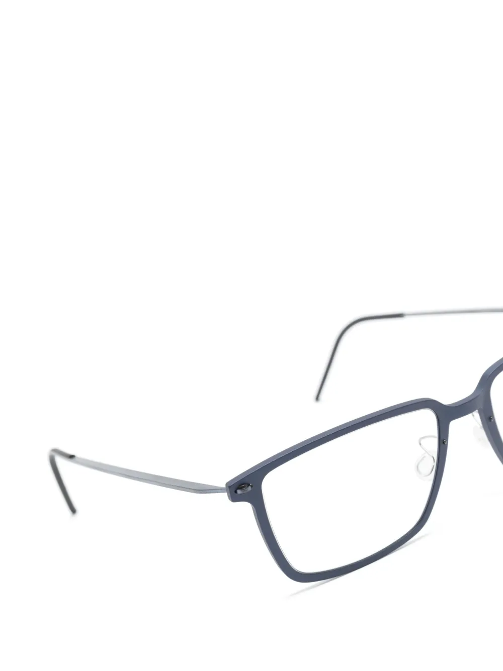 Lindberg rectangle-frame Titanium Glasses | Blue | FARFETCH