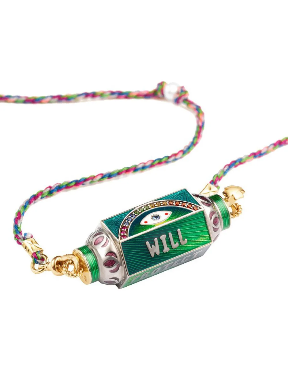 Marie Lichtenberg 14kt Gold Eye Will Love Locket Diamond And multi ...