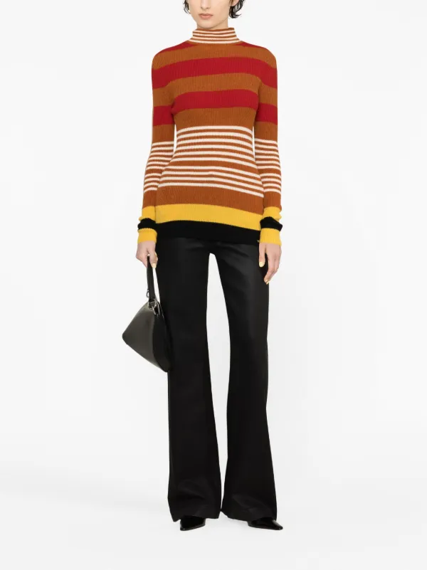 Marni Striped Virgin Wool Jumper | Red | FARFETCH Marni Striped Virgin Wool Jumper | Red | FARFETCH