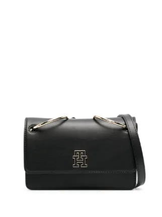 Tommy Hilfiger Chic logo-plaque Crossbody Bag | Black | FARFETCH