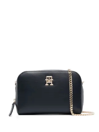 Tommy Hilfiger logo-plaque Crossbody Bag | Blue | FARFETCH AE