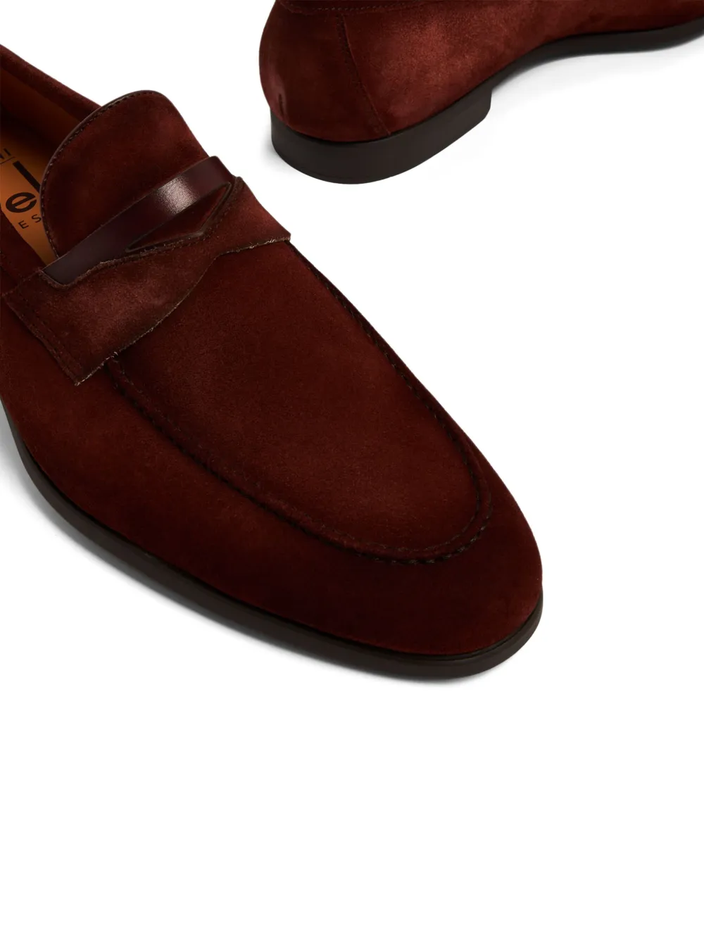 Magnanni penny-slot Suede Loafers | Red | FARFETCH