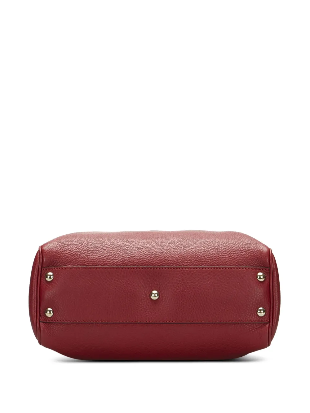 Pre-owned Gucci Bamboo Rectangle-shaped Two-way Bag In Red | ModeSens