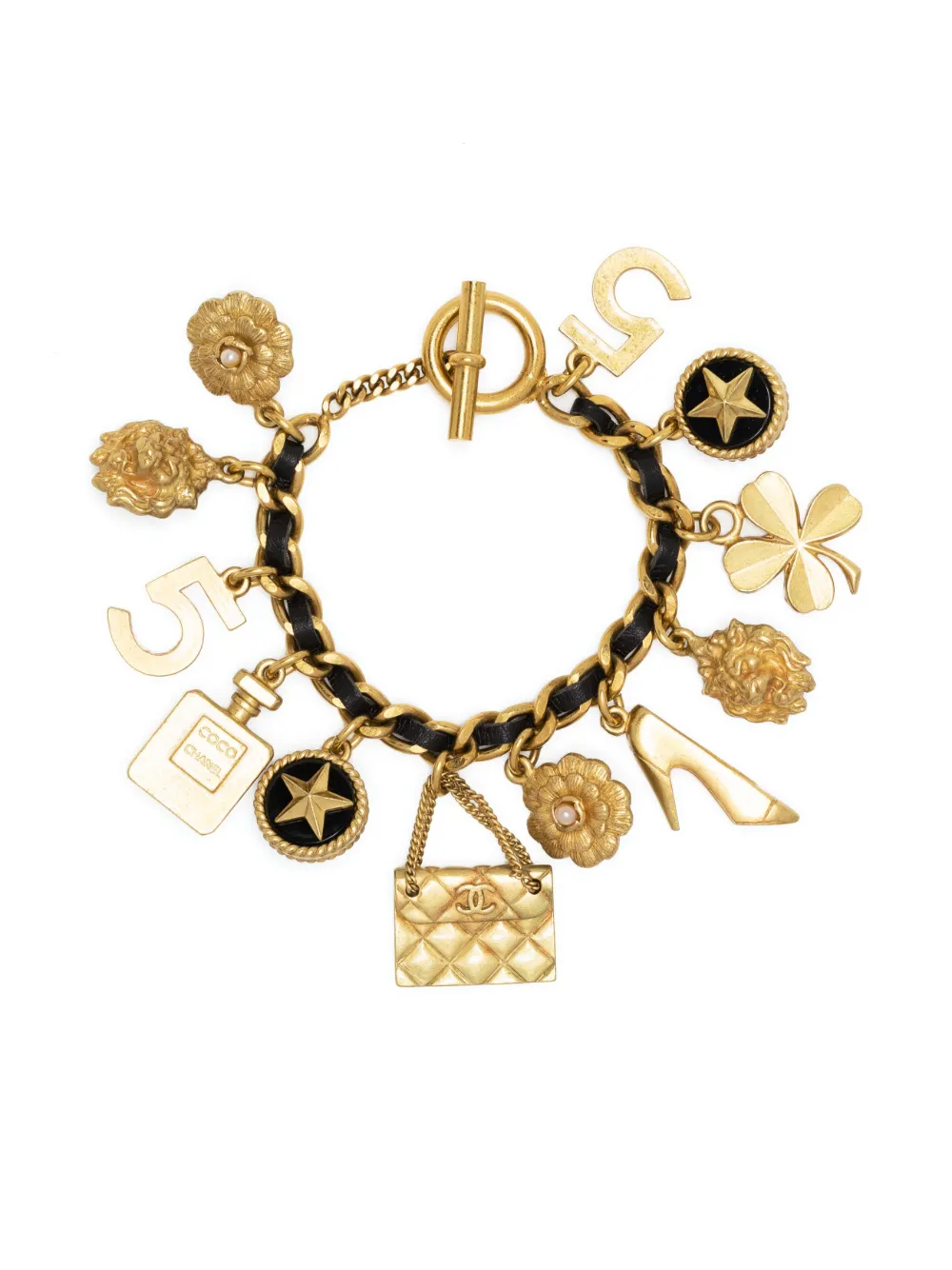 CHANEL Pre Owned Pulsera Icons Con Dije Del Logo CC 1994 Farfetch