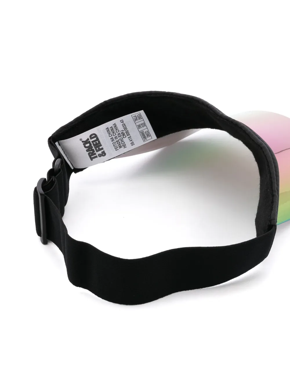Track & Field Viseira Holográfica Com Estampa De Logo | Preto | FARFETCH BR