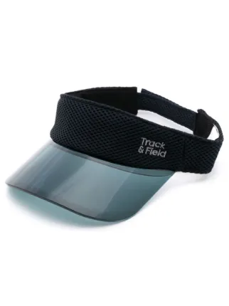 Track & Field logo-embroidered perforated-design Visor - Farfetch