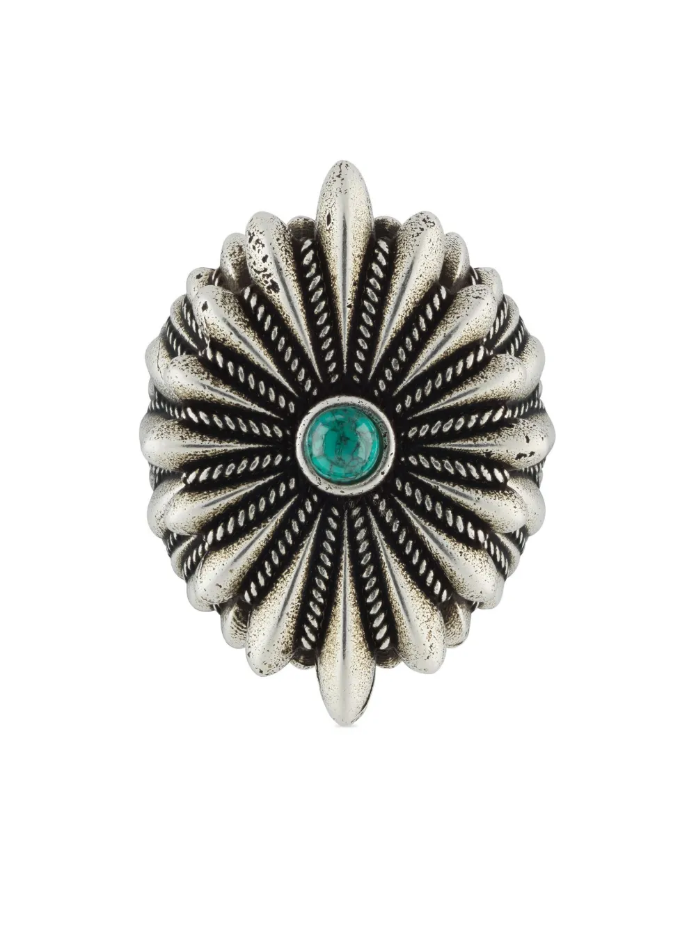 Gucci Sterling Silver Interlocking G Flower Ring | ModeSens