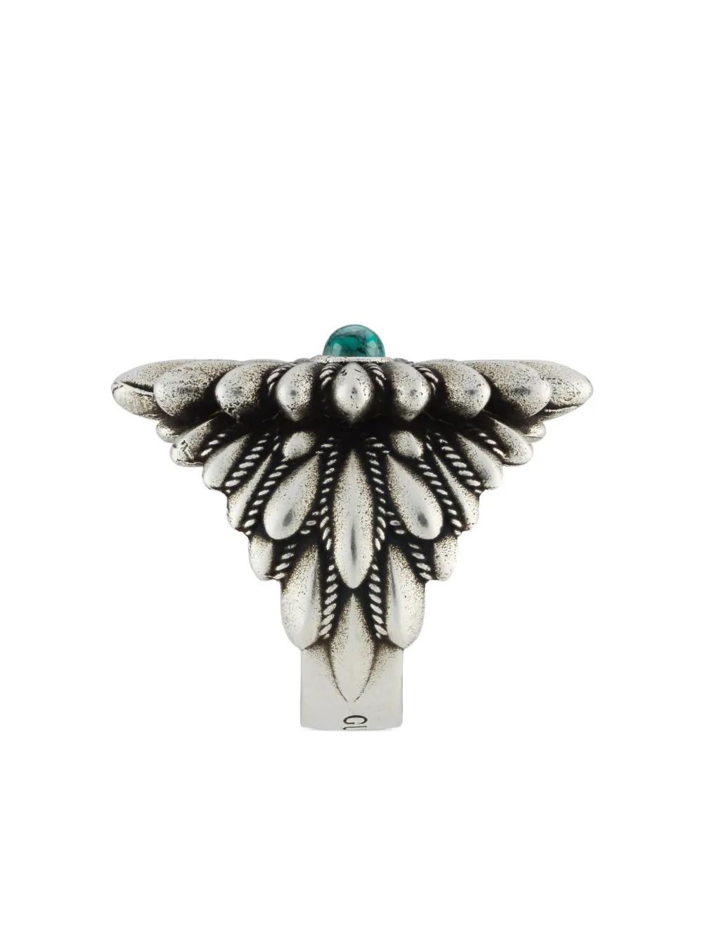 Gucci Sterling Silver Interlocking G Flower Ring | ModeSens