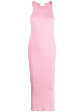 Marcia Bijou Long Tank-Top Dress | Pink | FARFETCH