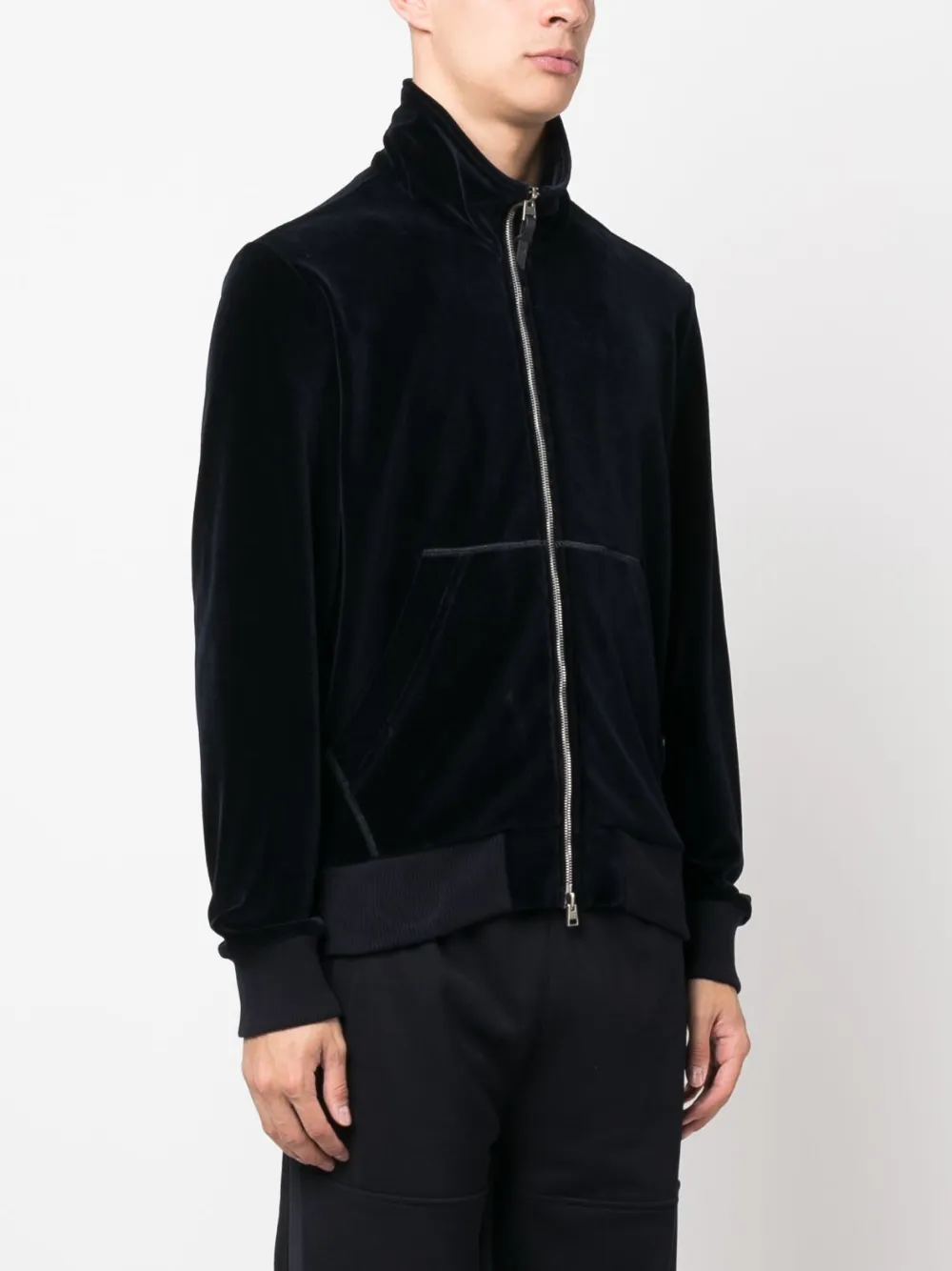 Tom Ford High-neck Track Jacket In Black | ModeSens