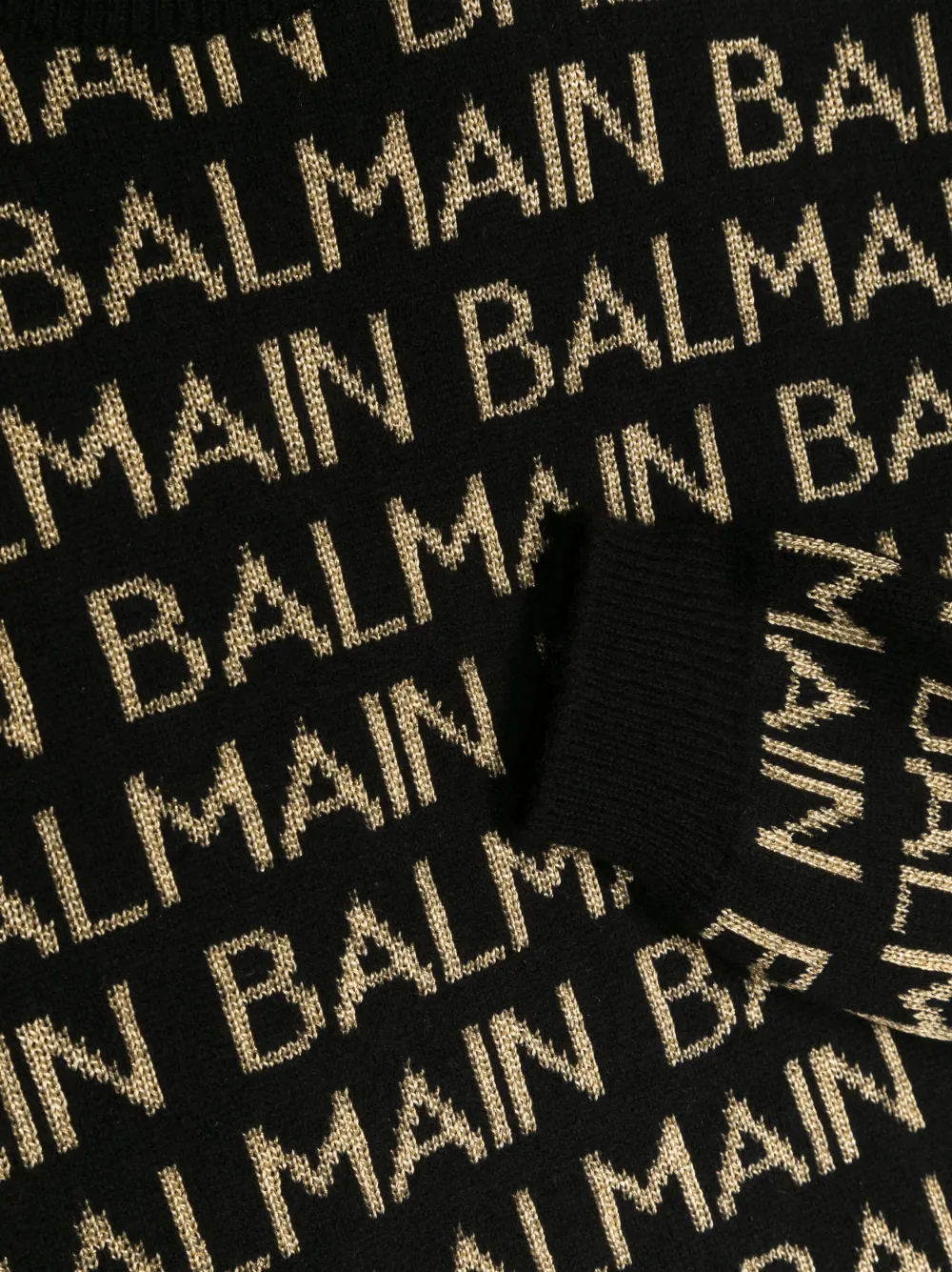 Balmain Kids intarsia-knit Logo Jumper - Farfetch