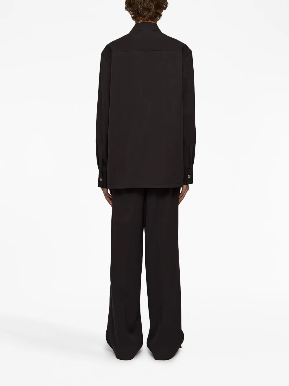 Jil Sander ウール シャツジャケット | ブラウン | FARFETCH JP Jil Sander ウール シャツジャケット | ブラウン | FARFETCH JP