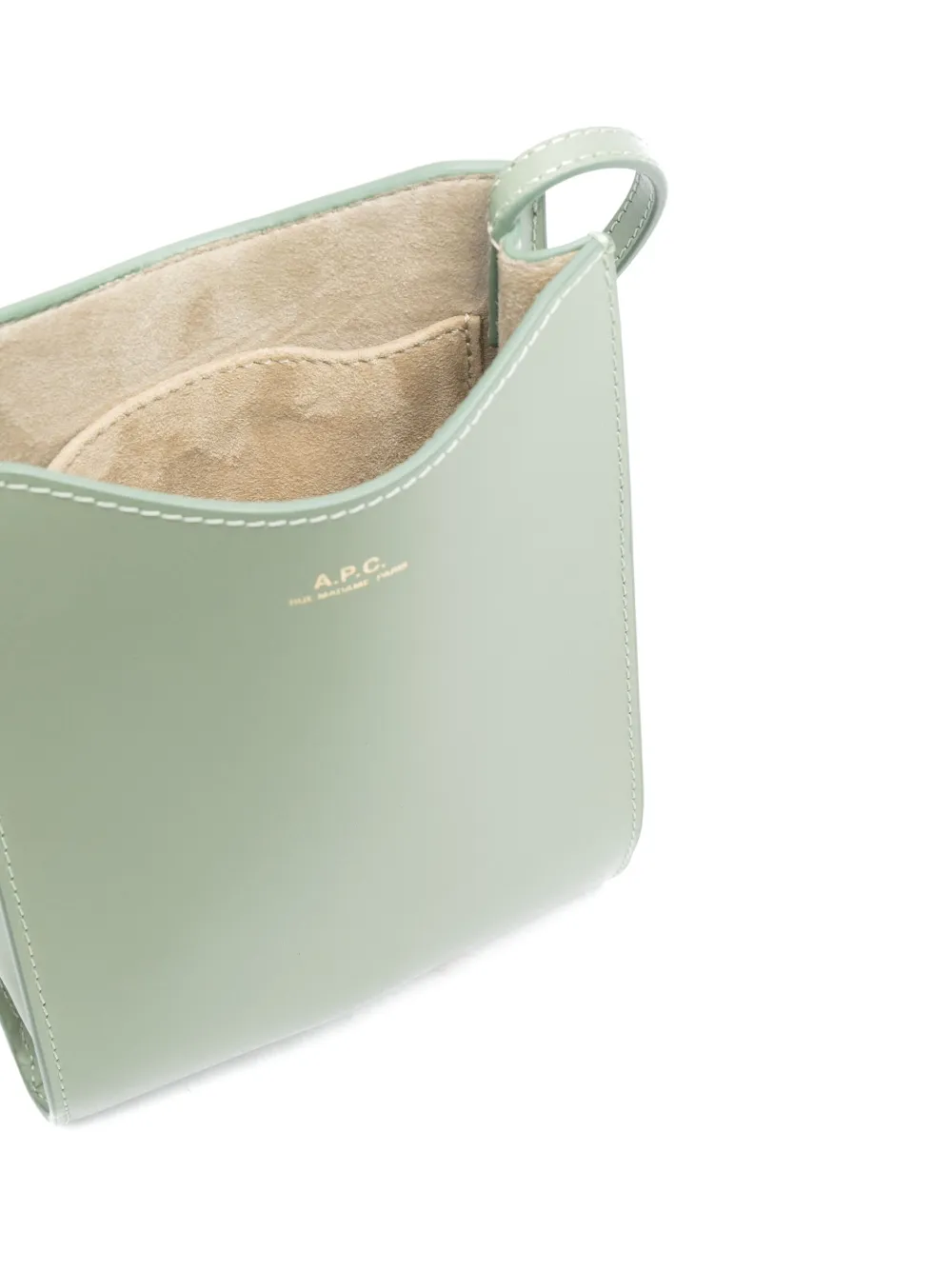 A.P.C. open-top Leather Crossbody Bag - Farfetch