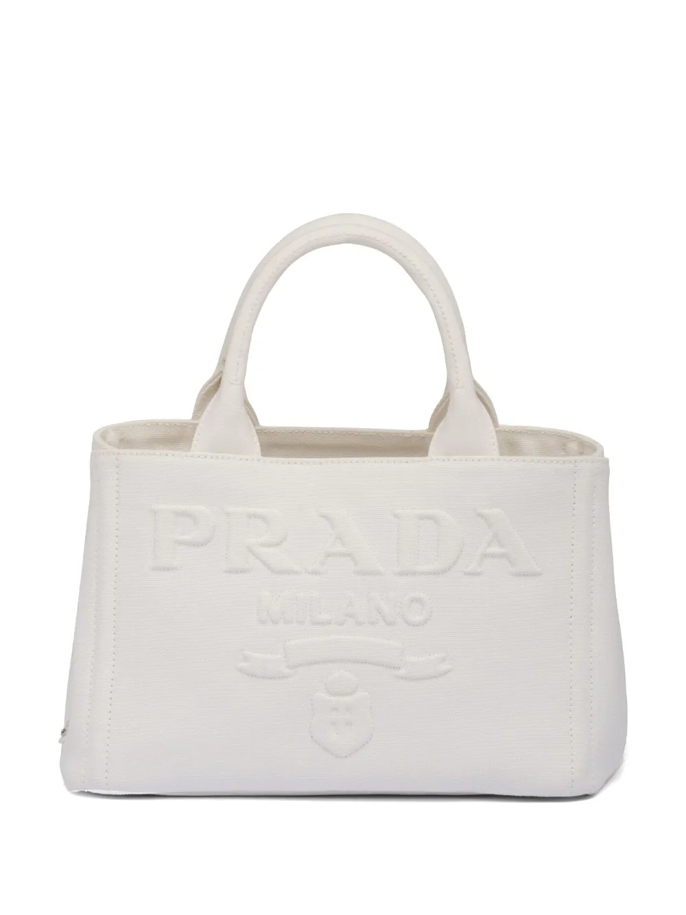 Prada logo-plaque Tote Bag - Farfetch