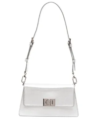 Furla metallic-finish Leather Shoulder Bag - Farfetch