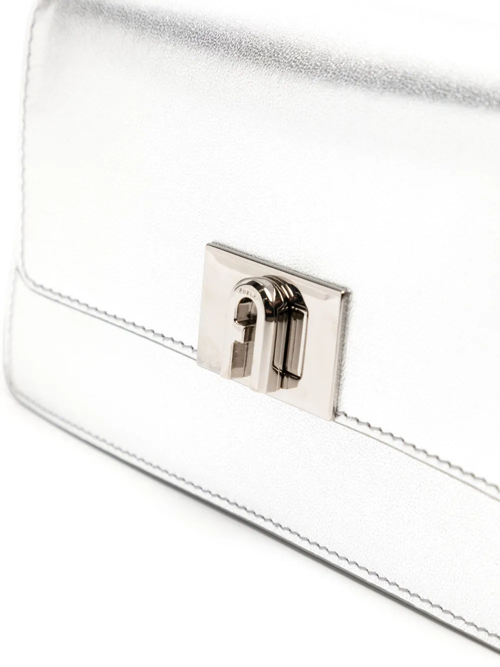 Furla metallic-finish Leather Shoulder Bag - Farfetch