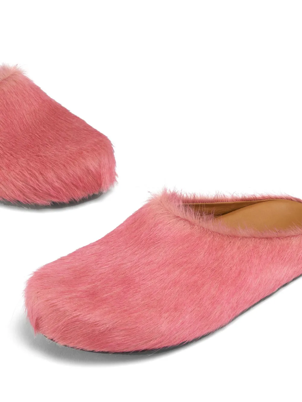 Marni Fussbet Sabot calf-hair Slippers - Farfetch