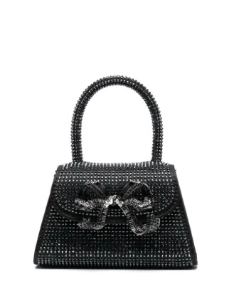 Self-Portrait Hotfix Rhinestone Mini Bag | Black | FARFETCH
