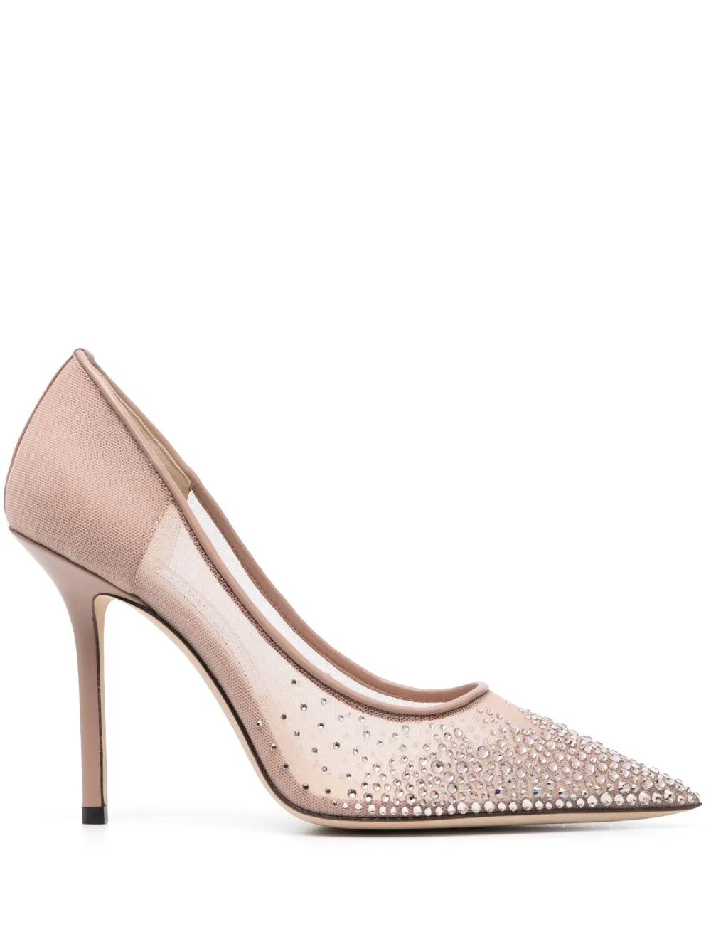 Jimmy Choo Love 85mm Crystal-embellished Pumps In Pink | ModeSens