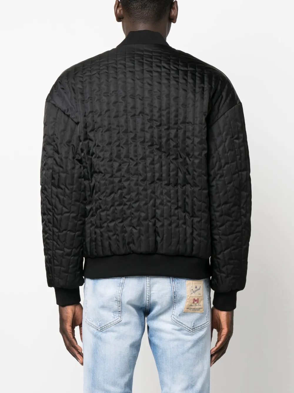 DSQUARED2 logo-patch Bomber Jacket | Black | FARFETCH