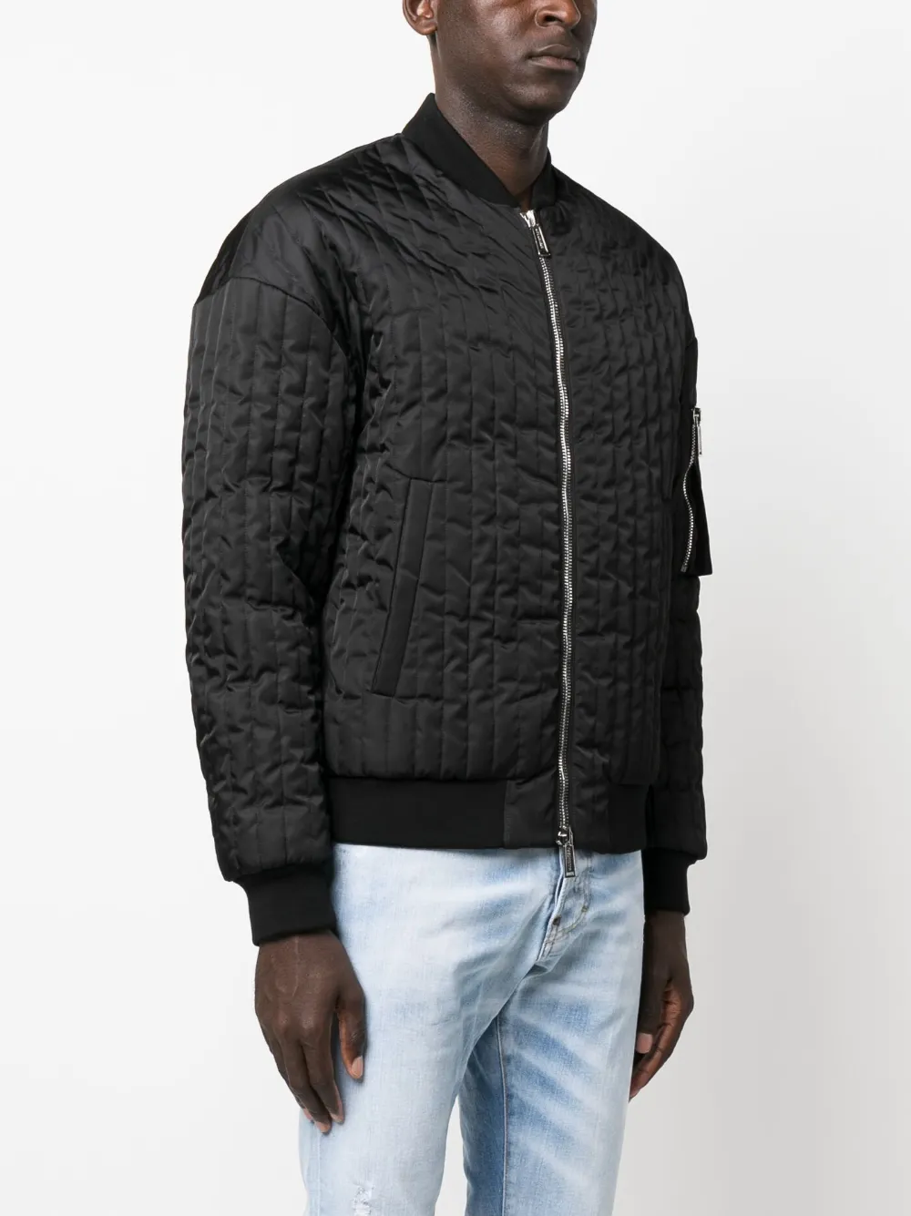 Dsquared2 logo-patch Bomber Jacket - Farfetch