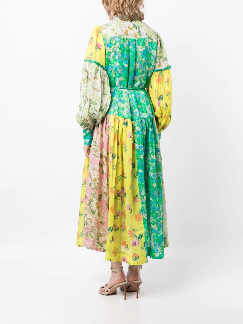 ALEMAIS Kenzie patchwork-print Maxi Dress - Farfetch