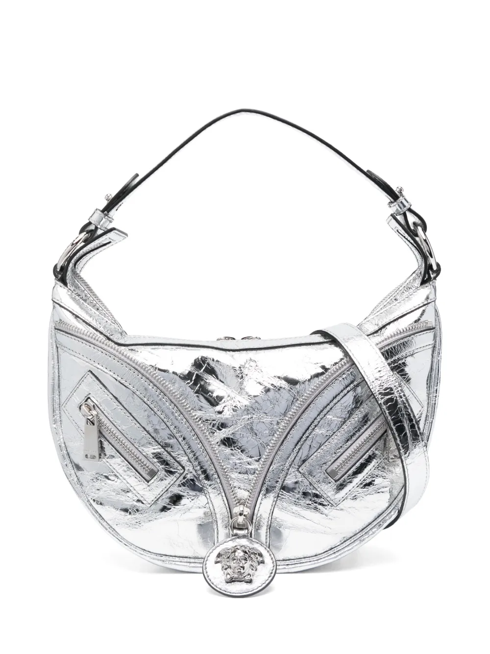 Versace Small Repeat Metallic Shoulder Bag Farfetch