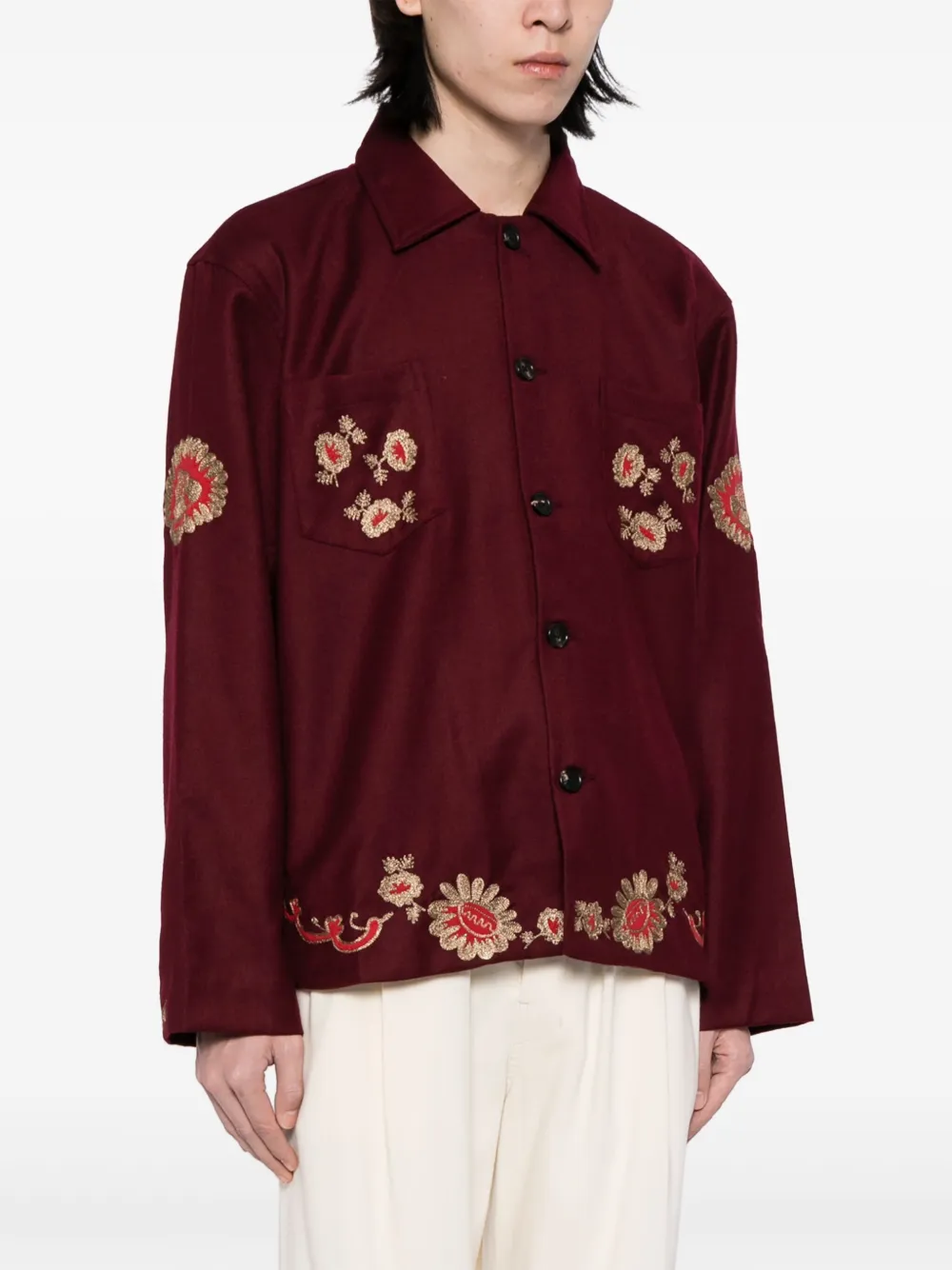 BODE Rococo wool shirt | Smart Closet