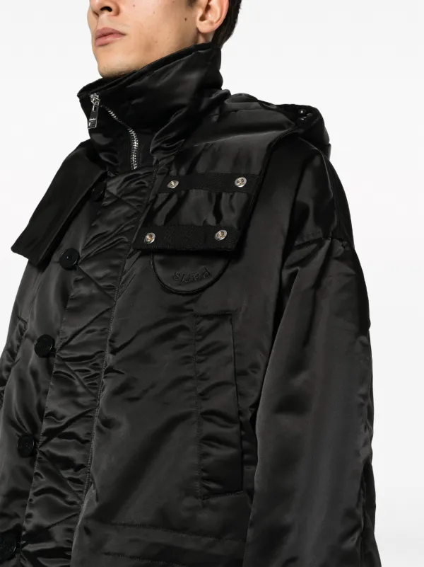 Lutece Logo Étude Lutece Logo Patch Parka Coat | REVERSIBLE