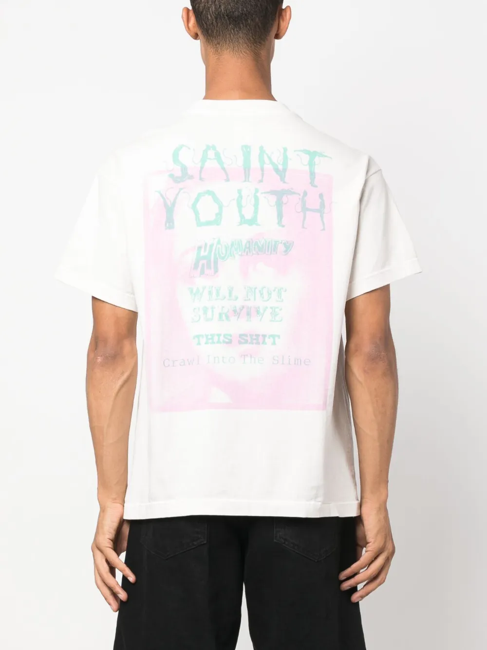 SAINT MXXXXXX graphic-print Cotton T-shirt - Farfetch