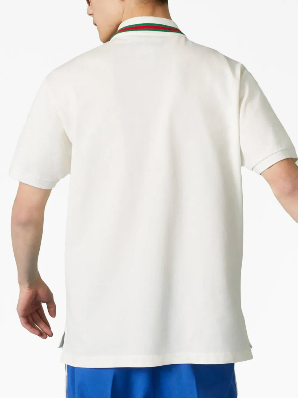 Gucci logo-embroidered Piqué Polo Shirt - Farfetch