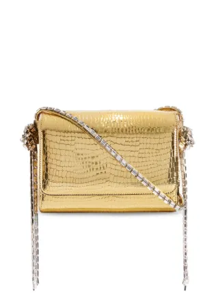 Alexandre Vauthier Geraldine crystal-embellished Crossbody Bag | Gold ...