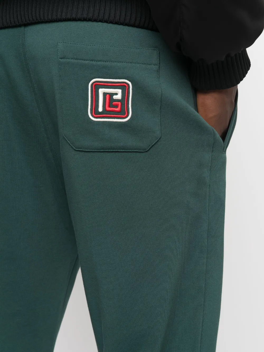 Balmain logo-patch Cotton Track Pants - Farfetch