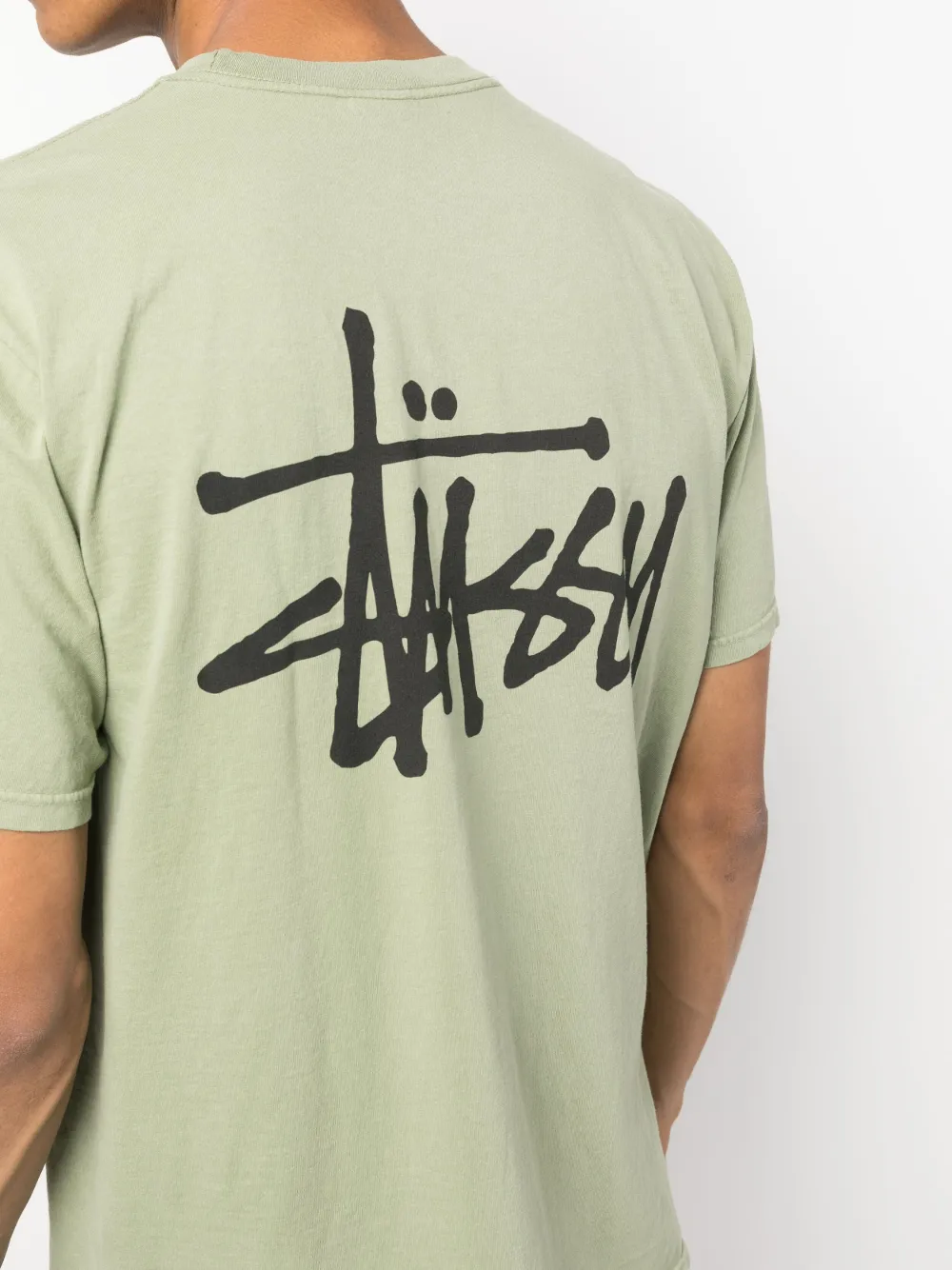 Stüssy logo-print Cotton T-shirt - Farfetch