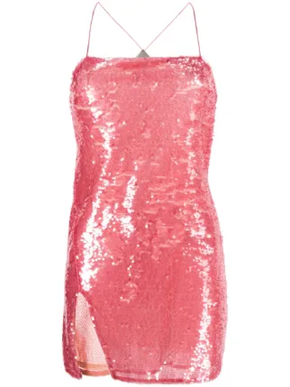 The Attico Sequinned Sleeveless Minidress - Farfetch