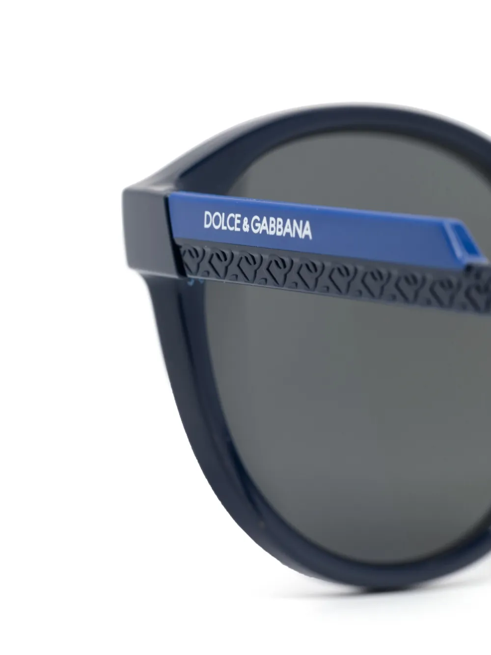 Dolce & Gabbana Eyewear monogram-pattern round-frame Sunglasses - Farfetch