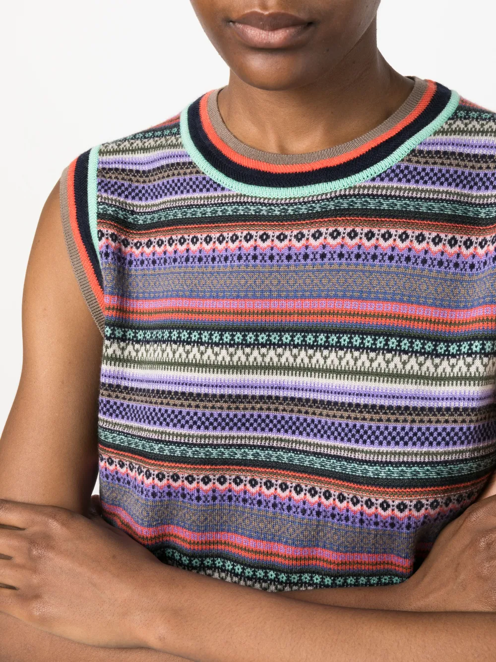 PS Paul Smith Sleeveless Knitted Top - Farfetch