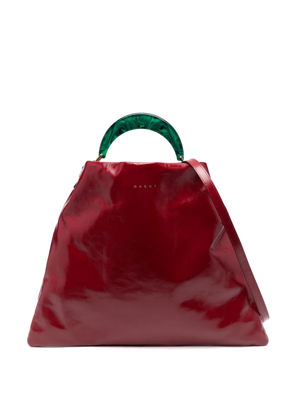 Marni Venice Leather Tote Bag | Red | FARFETCH